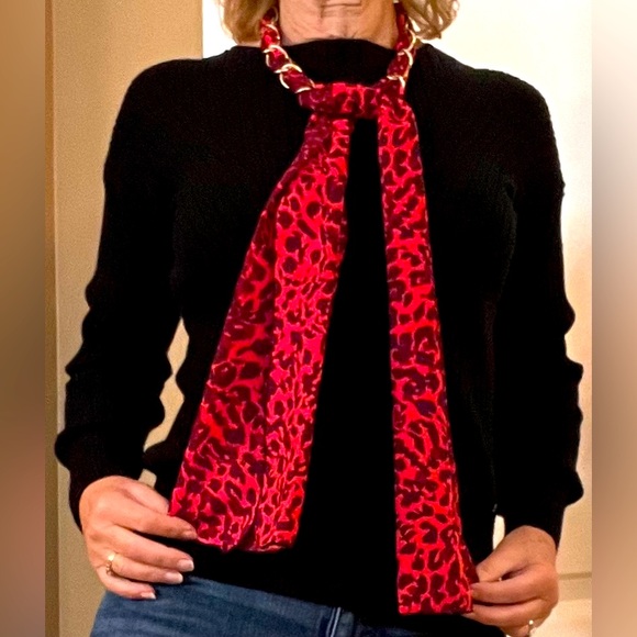 Cara Couture | Accessories | Cara New York Chain Scarf Vibrant And Rich ...
